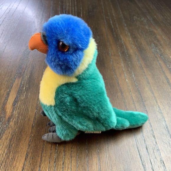 Toys | Sos Save Our Space Plush Parrot Bird 203 Green Blue Yellow ...